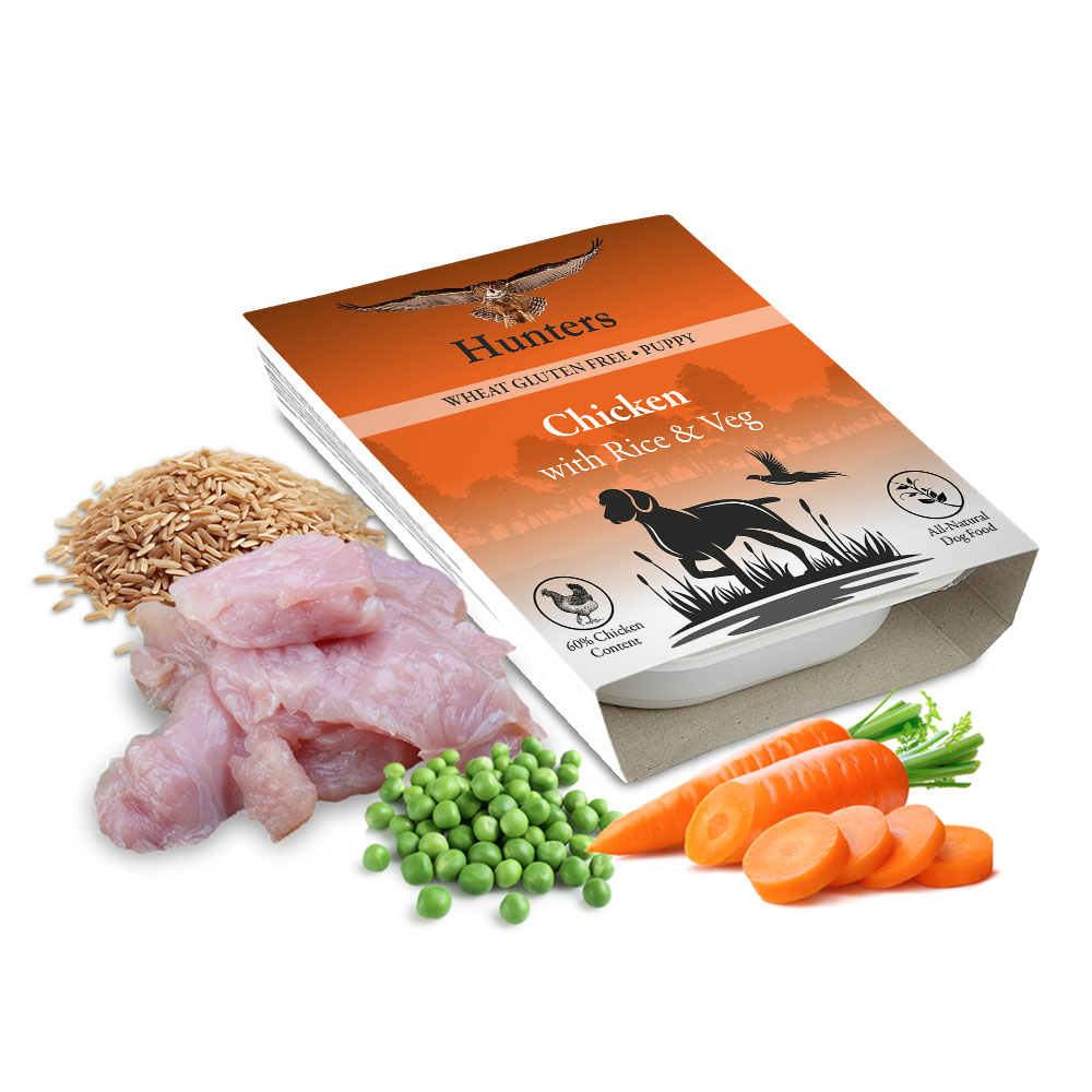 Hunters Wet Tray - Puppy Chicken & Rice - Hunters Quality Pet Foods
